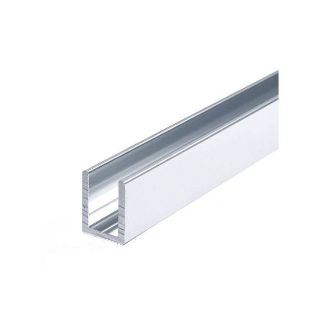 Polished Chrome Effect U Channel for 6mm Glass Shower Screens - BuyGlass.Co