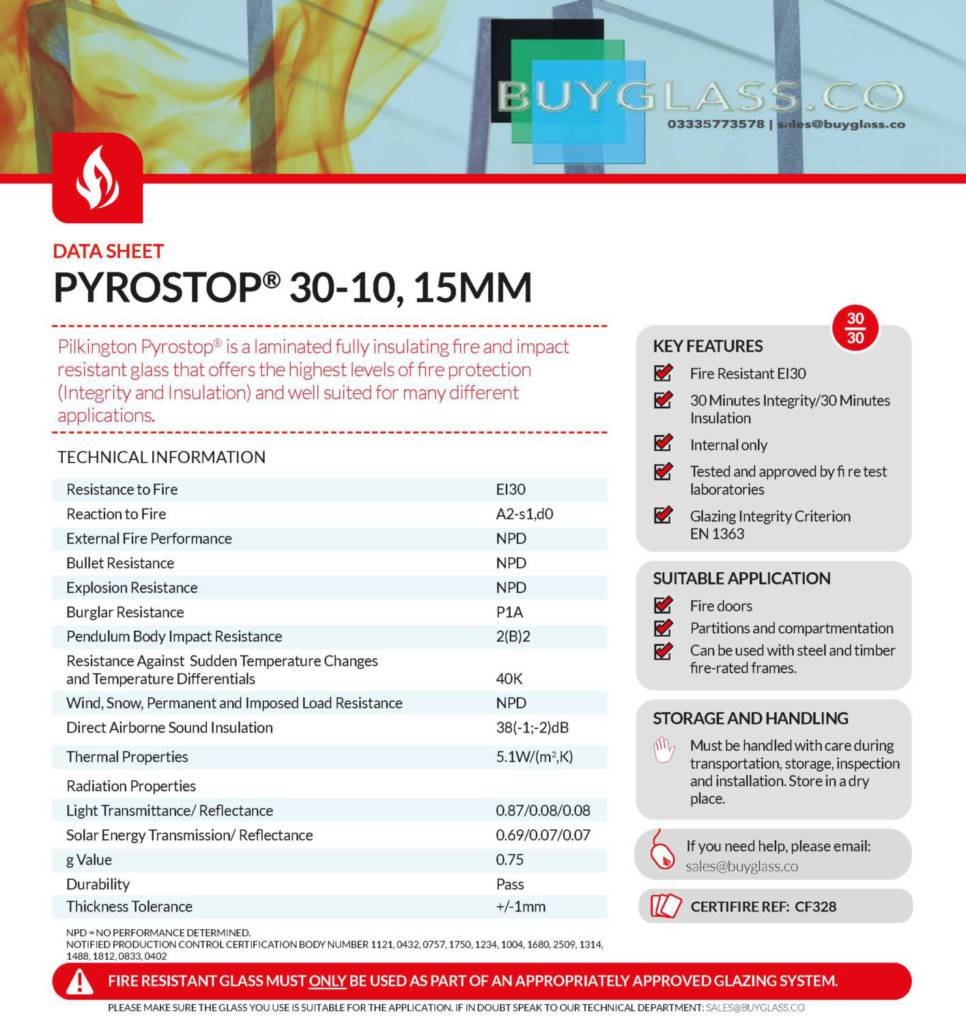 Pyrobel 16 External 21.1mm | Fire Rated Glass - BuyGlass.Co